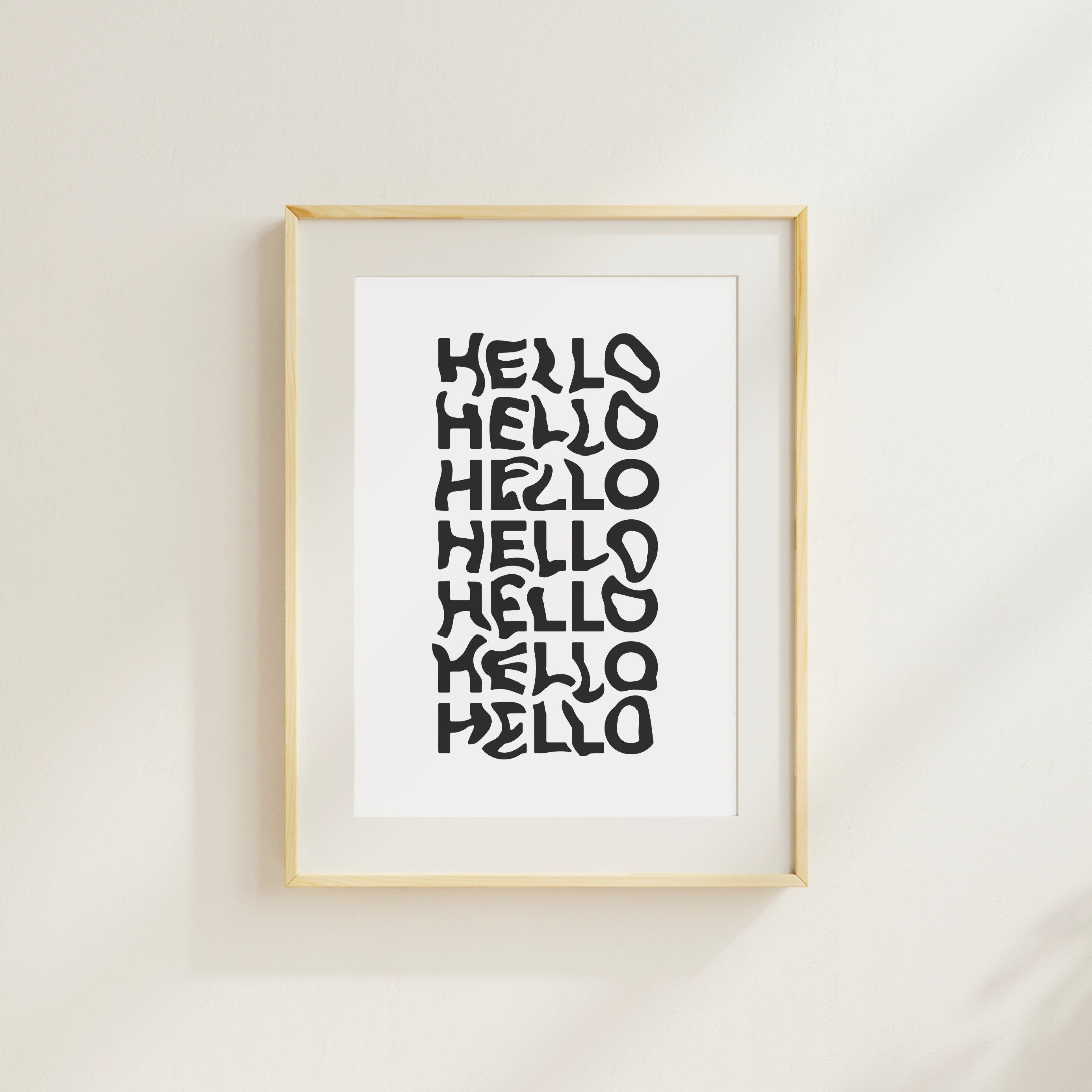 Hello Print, Entryway Poster, Hi Posters, Words Digital Arts, Farm ...