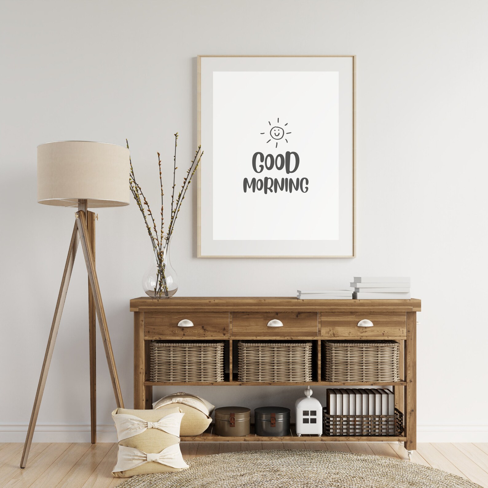 Good Morning Wall Print, Bedroom Poster, Housewarming Gift, Dining Room ...