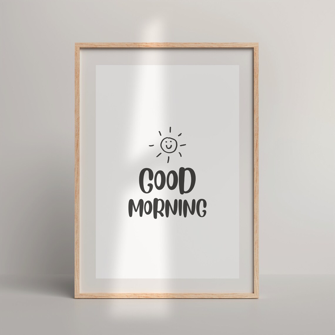 Good Morning Wall Print, Bedroom Poster, Housewarming Gift, Dining Room ...