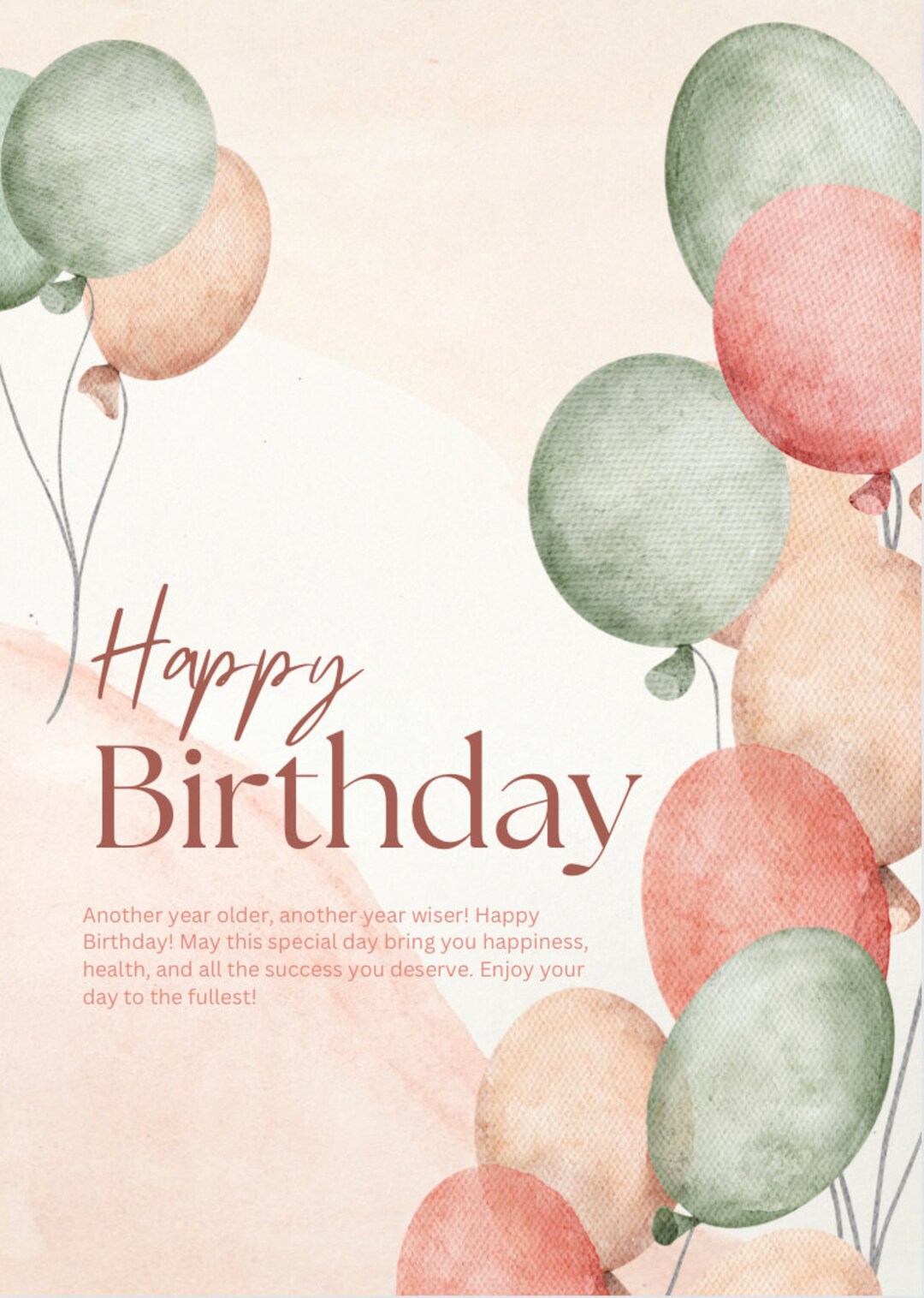 Printable Birthday Card - Etsy