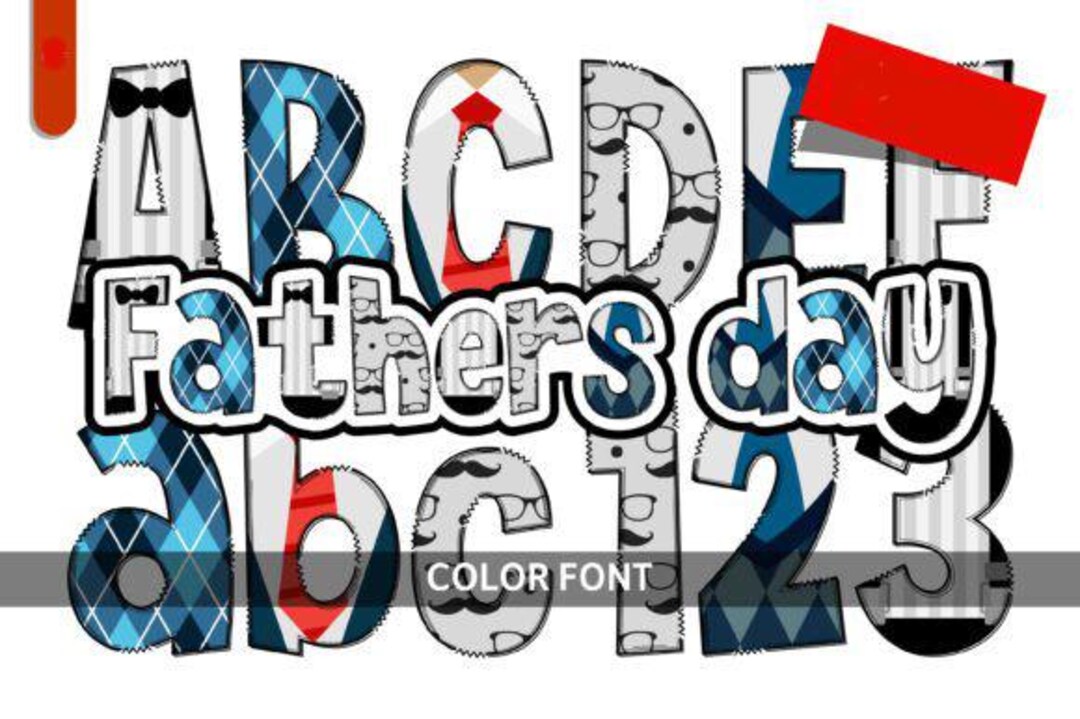 Fathers Day Fonts - Dad Alphabet Clipart Letter Bundle - Cute Dad Font ...