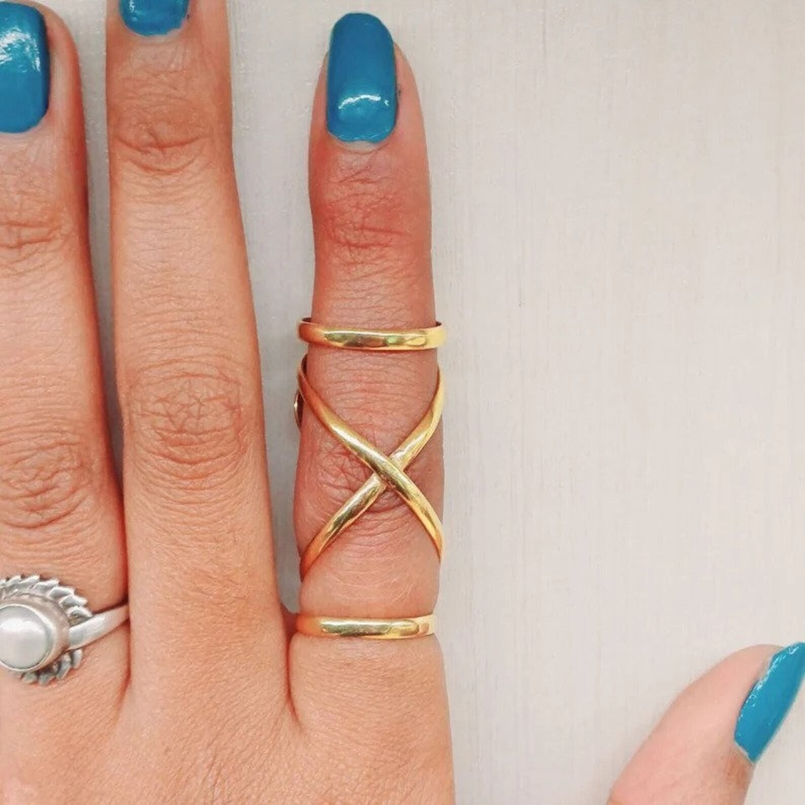 Arthritis Ring for Lateral Deviation,925 Sterling Silver Ring,splint ...