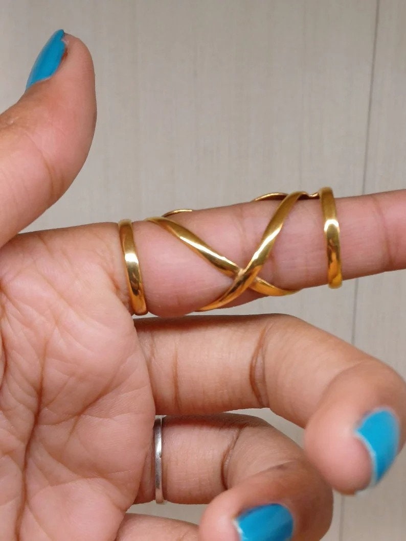 Arthritis Ring for Lateral Deviation,925 Sterling Silver Ring,splint ...