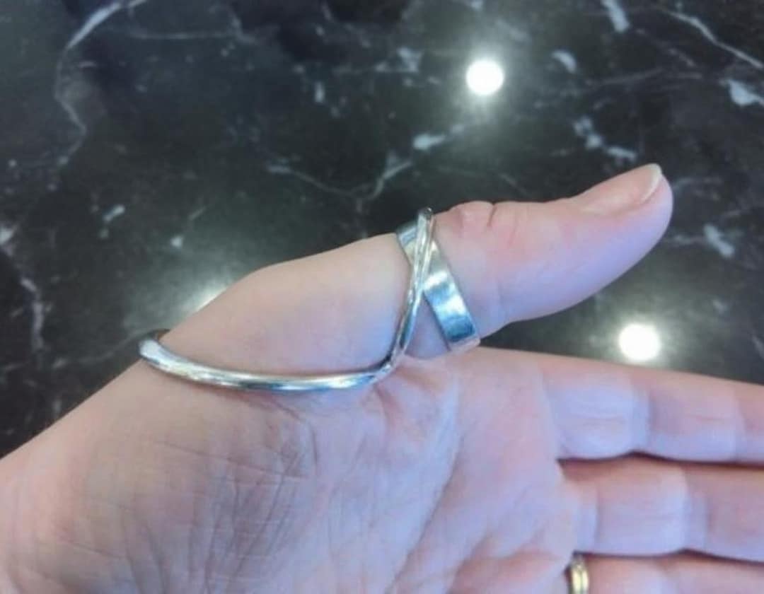 Thumb Splint MCP 925 Silver Ring, MCP Hyperextension Splint, Arthritis ...