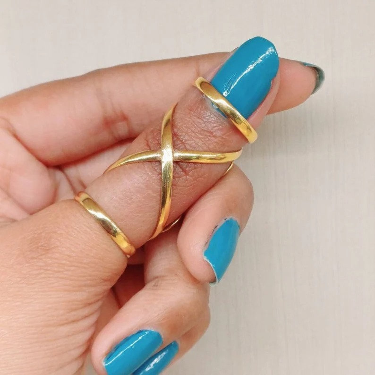 Arthritis Ring for Lateral Deviation,925 Sterling Silver Ring,splint ...