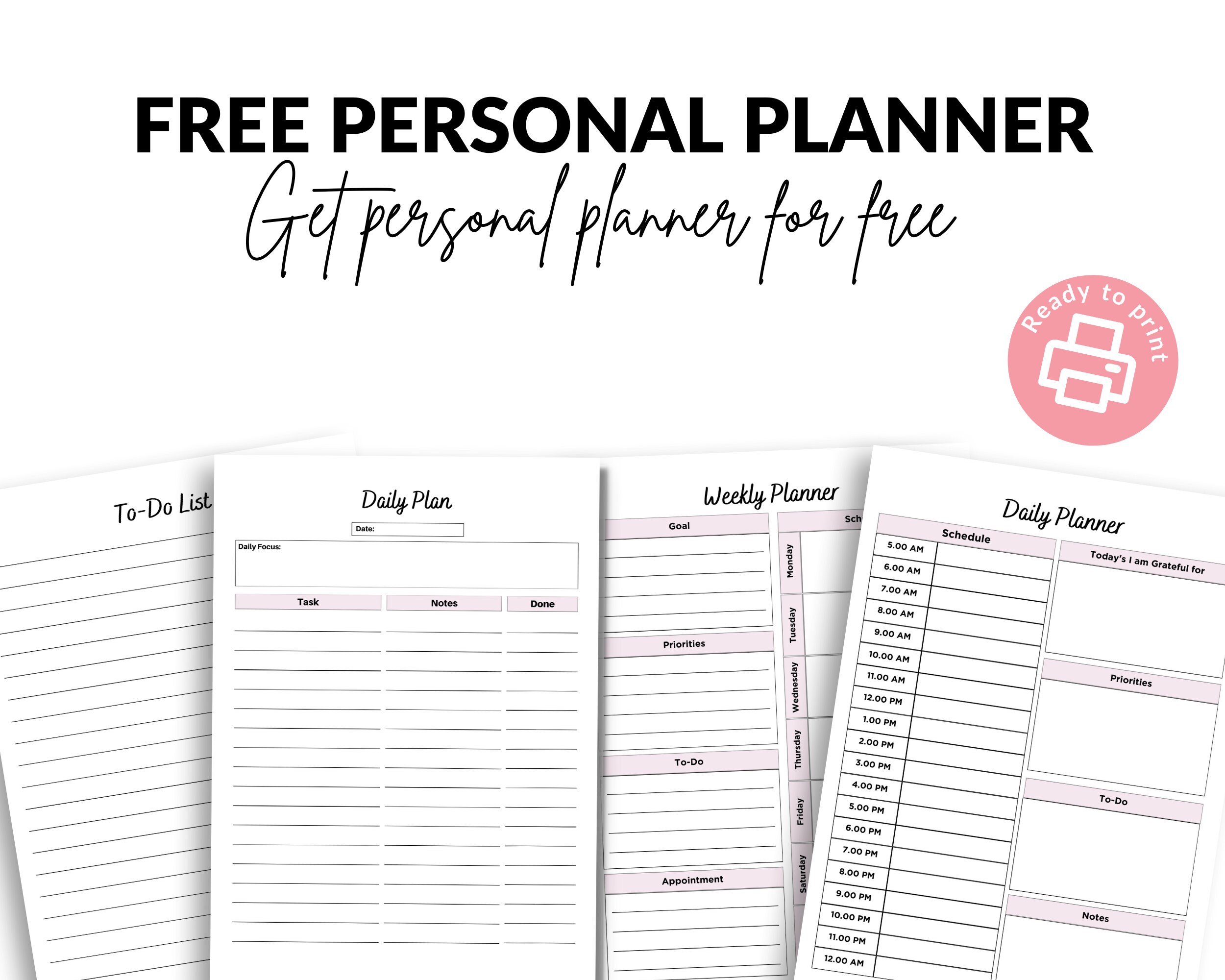 Girl Boss Planner Printable 2025 Boss Babe Planner, Luxury Digital Girl ...