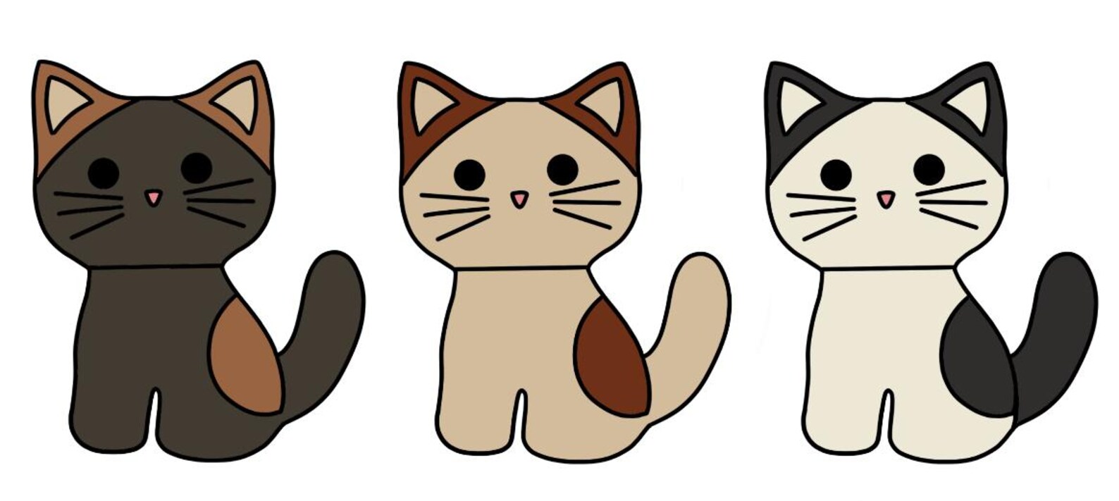 Felt Cute Kitty PDF Pattern, Cat Felt Decoration, Hand Sewing Tutorial ...
