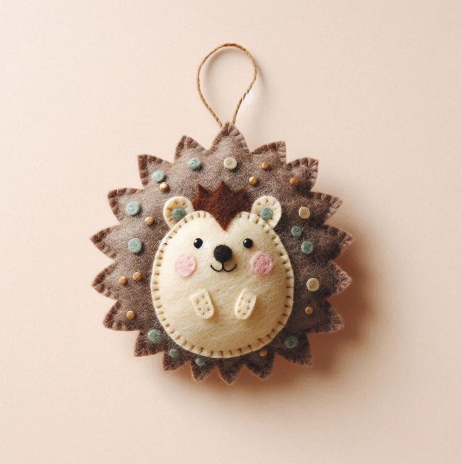 Felt Hedgehog PDF Pattern, Felted Woodland Animal Ornament, DIY ...