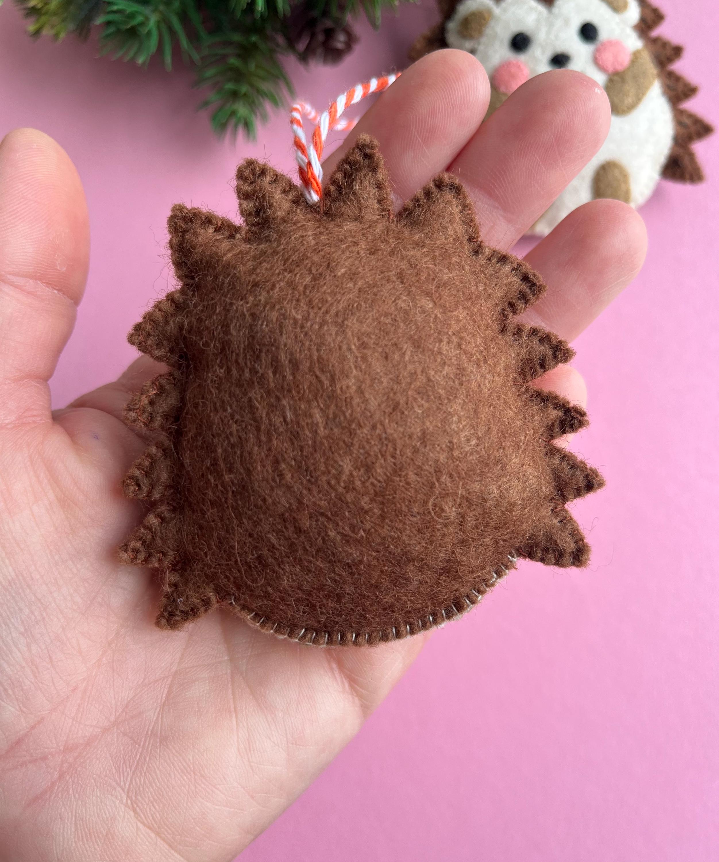Felt Hedgehog PDF Pattern, Felted Woodland Animal Ornament, DIY ...