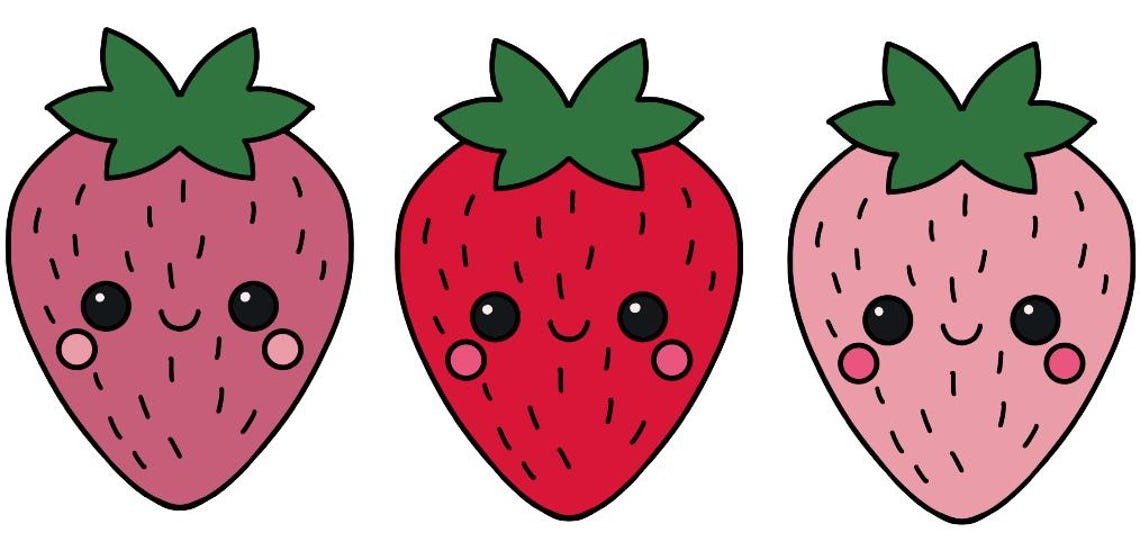 Felt Sweet Strawberry PDF Pattern, Felt Strawberries Fruit Ornament ...