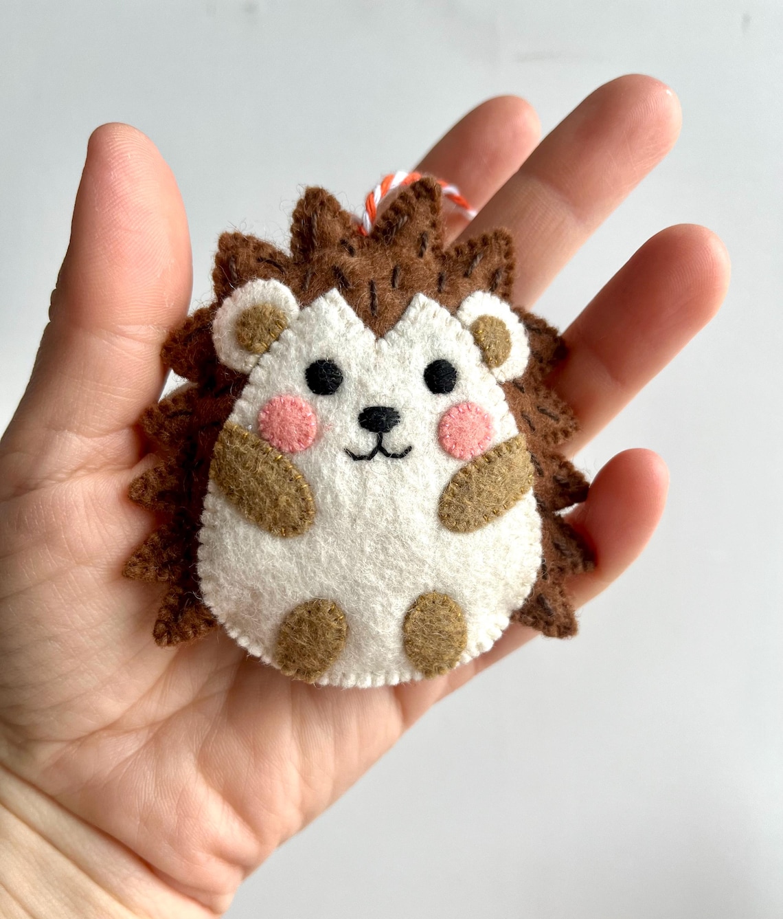 Felt Hedgehog PDF Pattern, Felted Woodland Animal Ornament, DIY ...