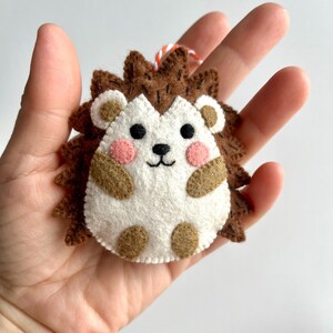 Felt Hedgehog PDF Pattern, Felted Woodland Animal Ornament, DIY ...