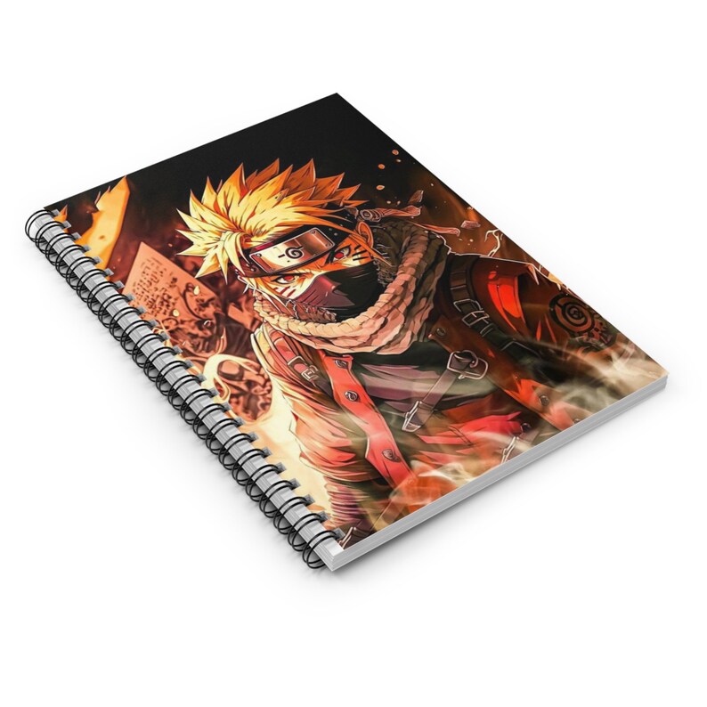 Naruto Uzumaki. Spiral Notebook Ruled Line. Super Tailed Beast ...