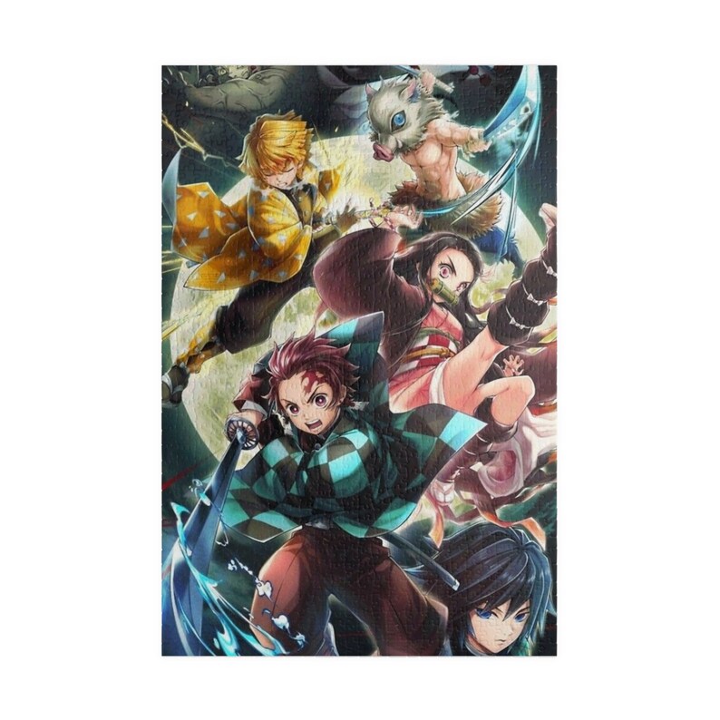 Demon Slayer, Tanjiro, Inosuke, Zenitsu, Nezuko, Muichiro Tokito Puzzle ...
