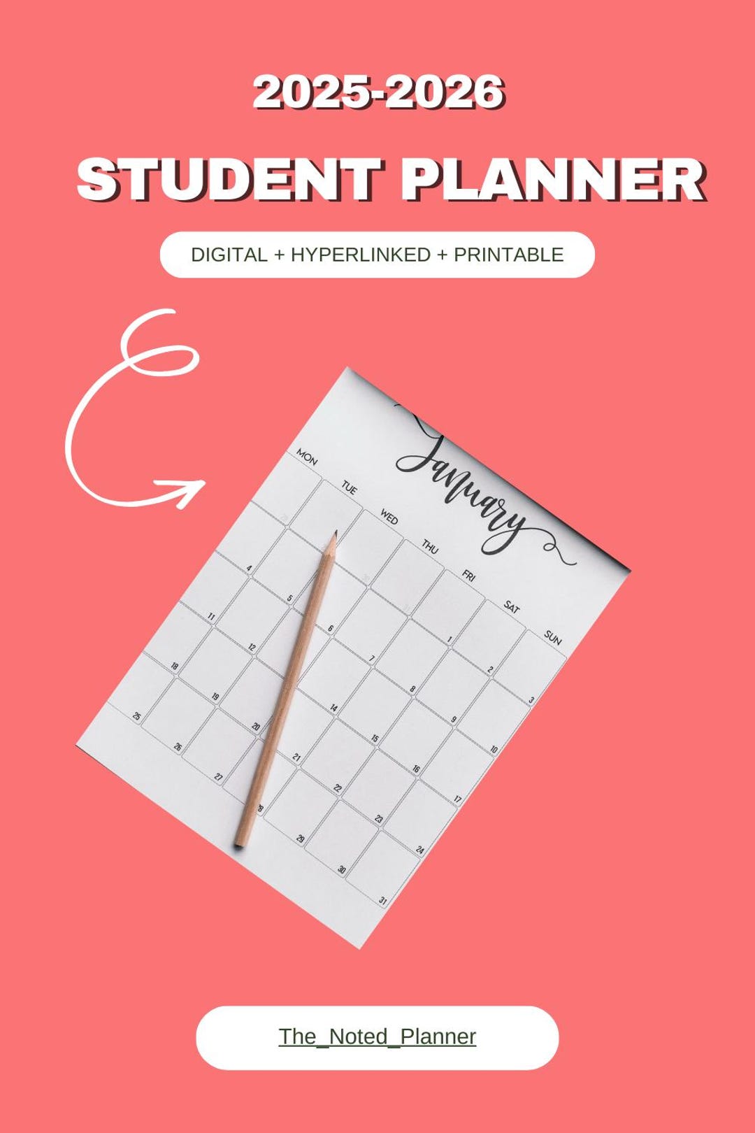 2025-2026 STUDENT PLANNER - Etsy
