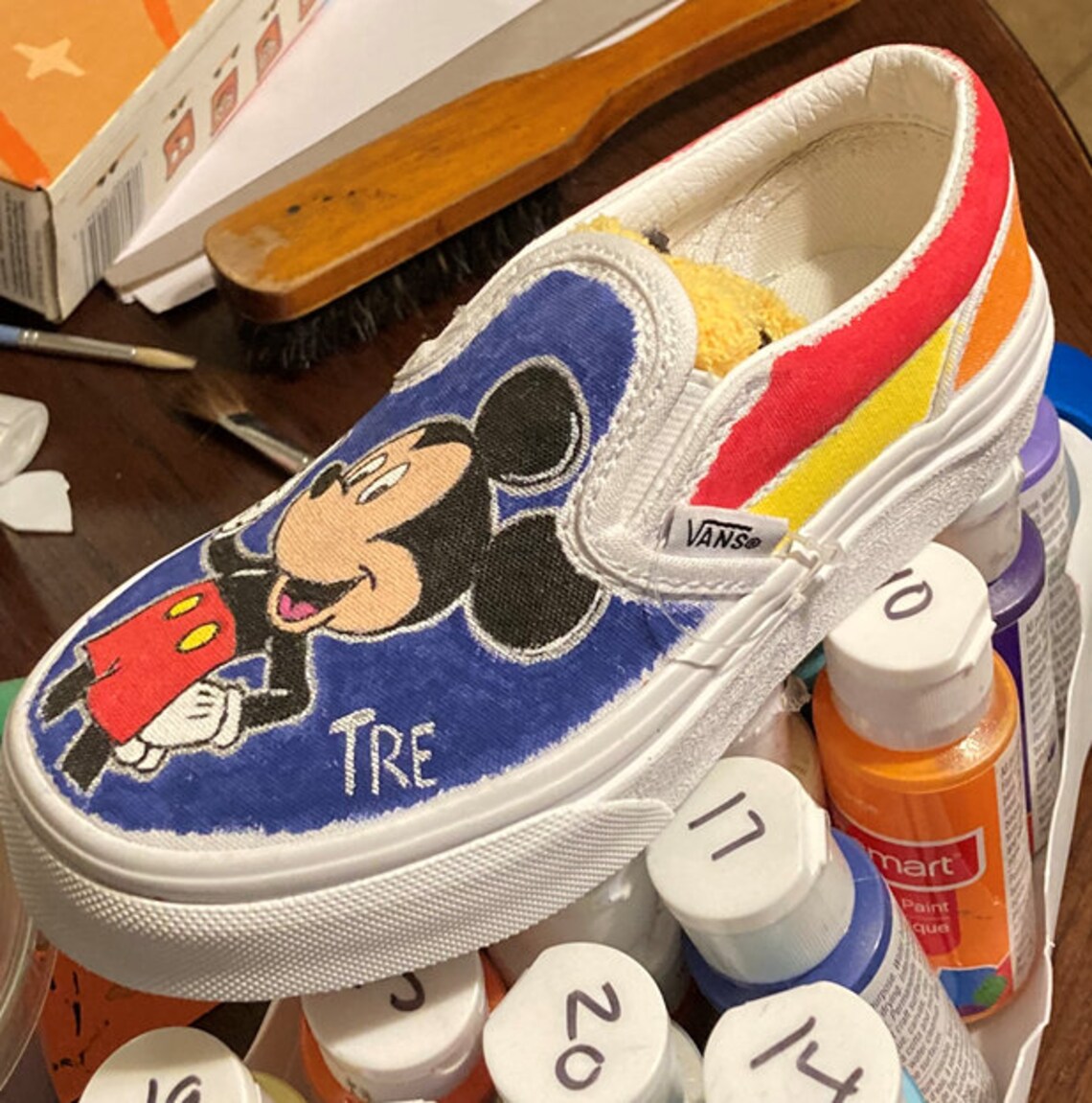 Custom Mickey Mouse Vans Shoes - Etsy