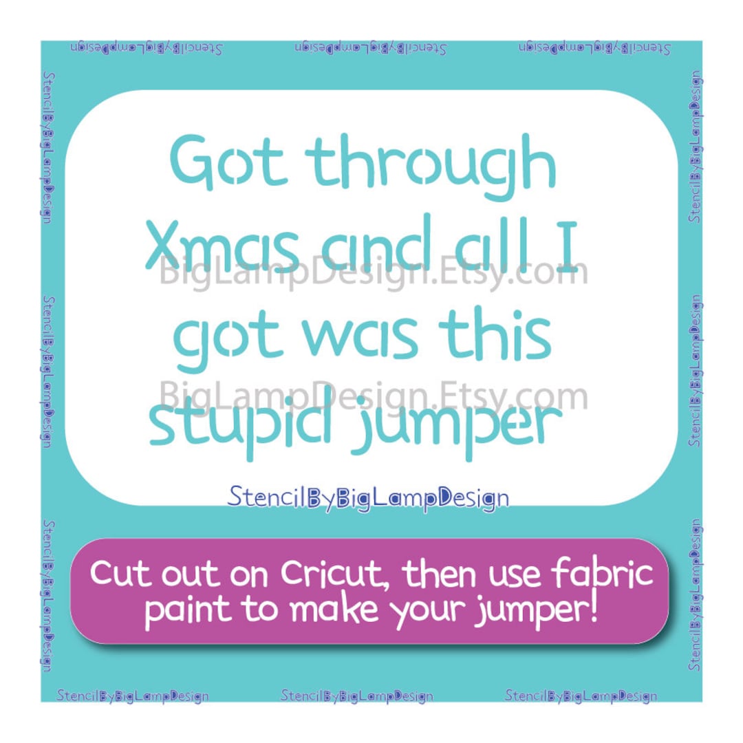New Stencil Funny Grumpy Christmas Xmas Gift PNG Fun Vector - Etsy