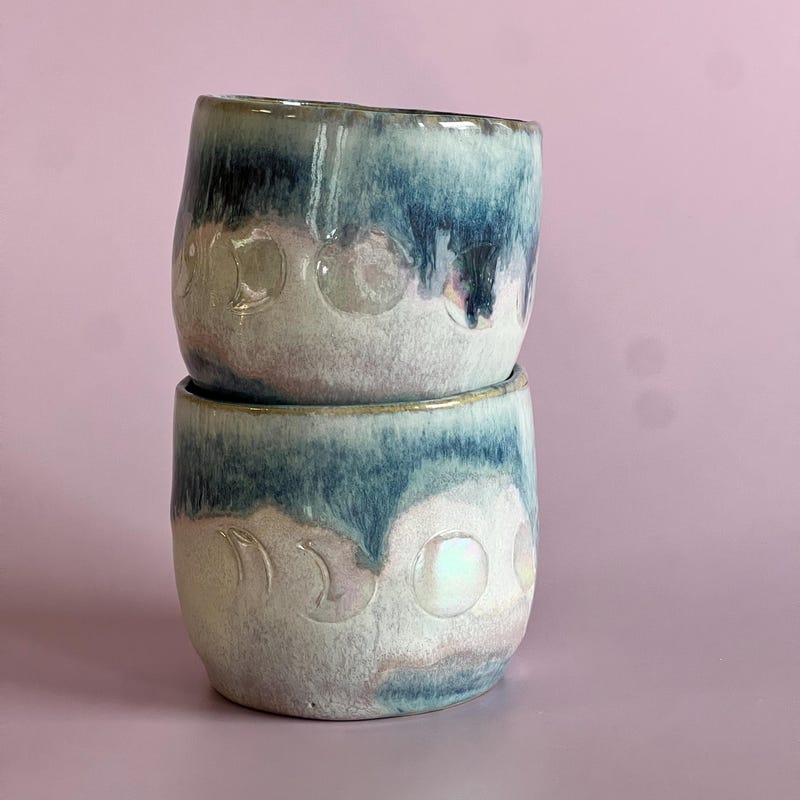Moon Phases Ceramic Cup - Etsy