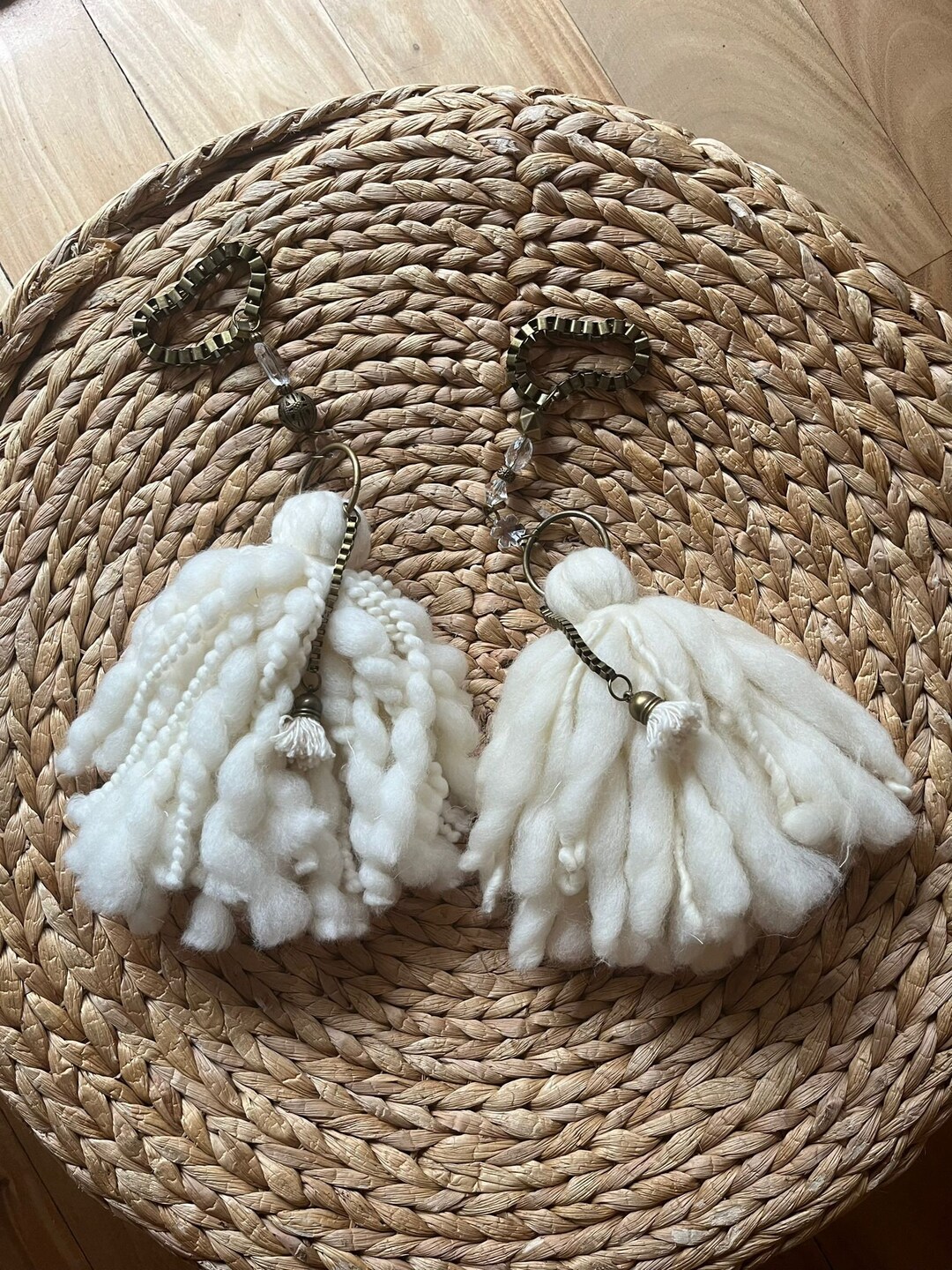 Door Knob Tassel, Boho Wall Art, Door Ornament, Merino Wool ...