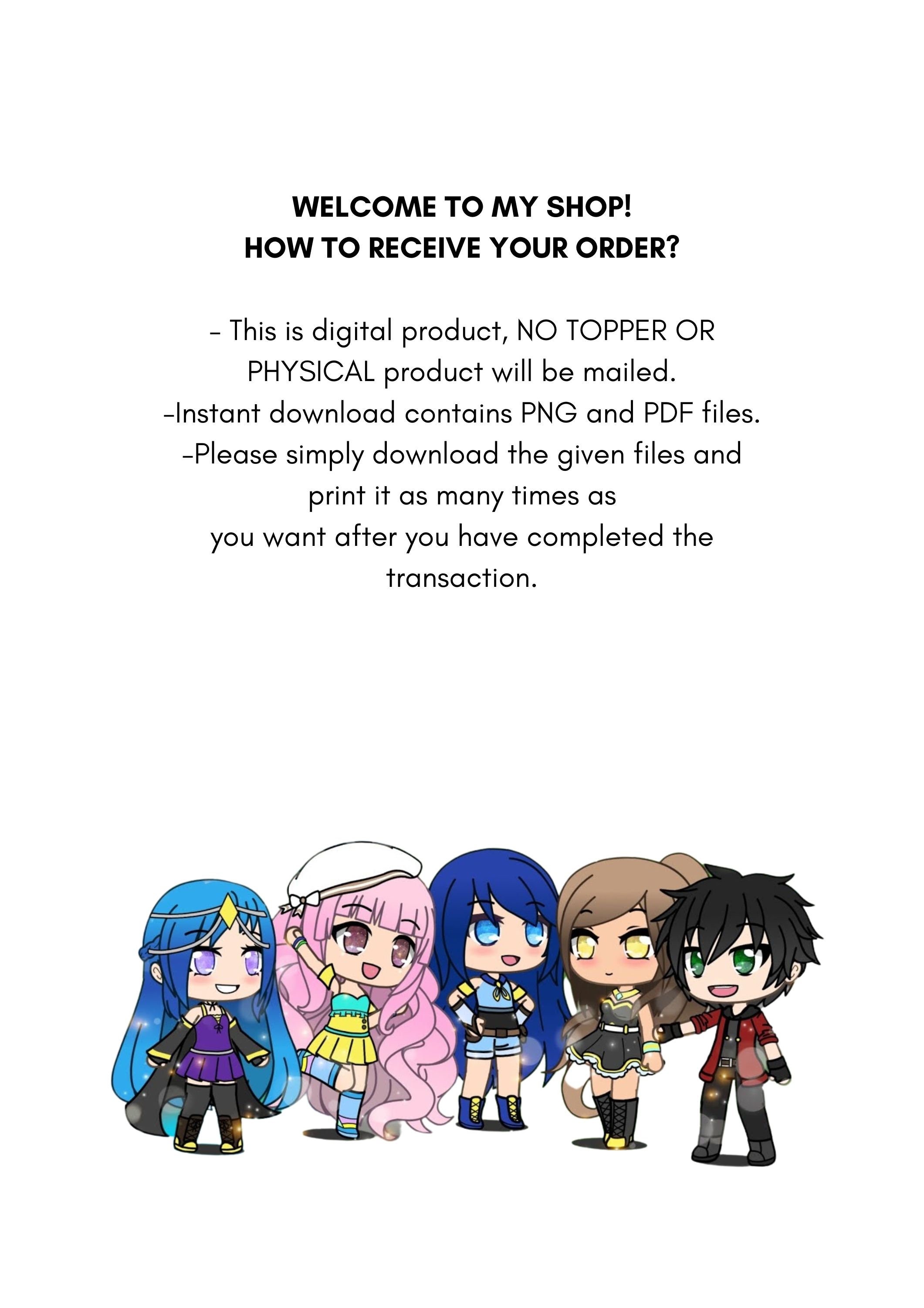 It's Funneh Centerpiece, It's Funneh Cake Topper, It's Funneh Printable ...