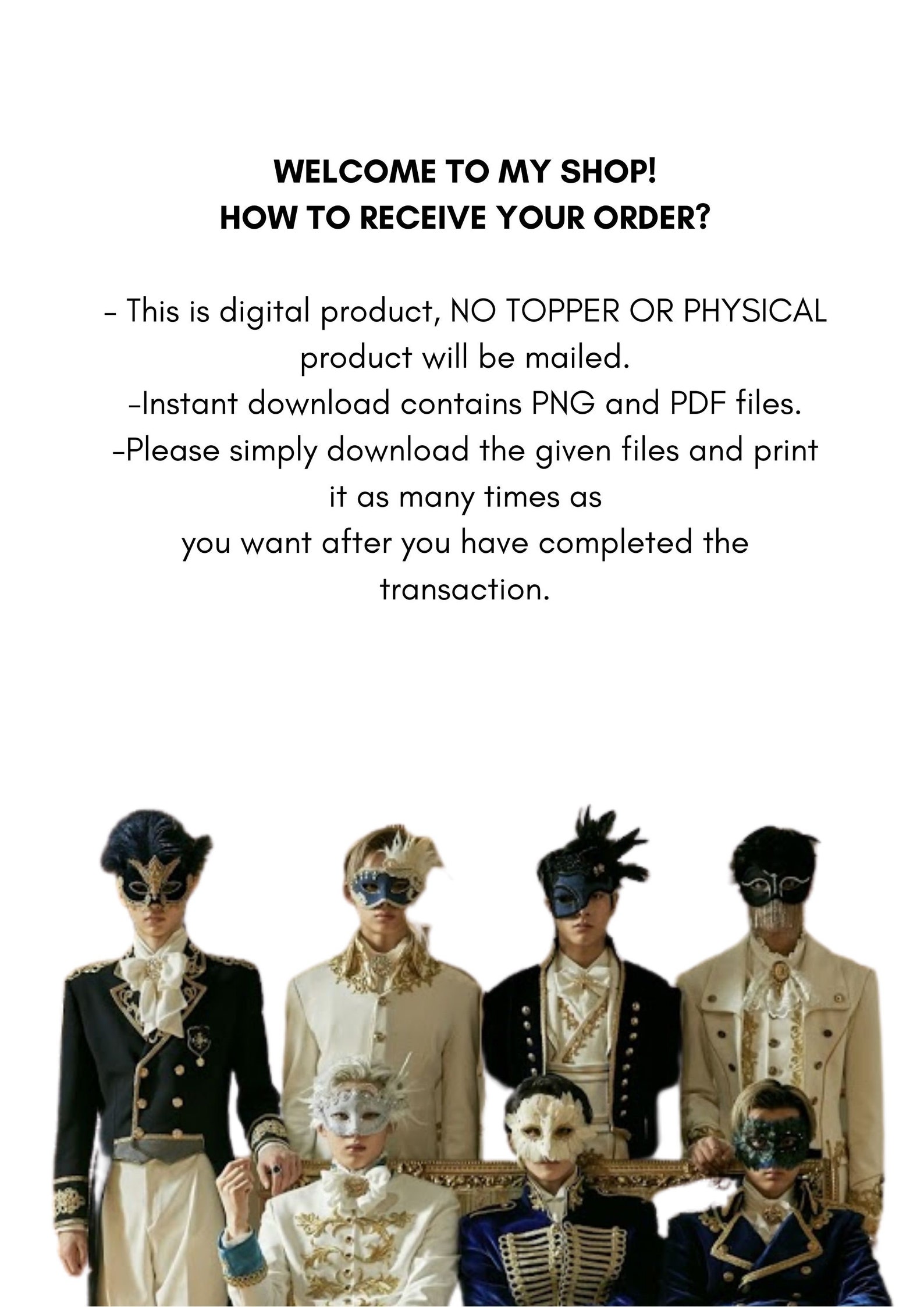 Enhypen Cake Topper, Enhypen Printable Cake Topper, Digital Party ...