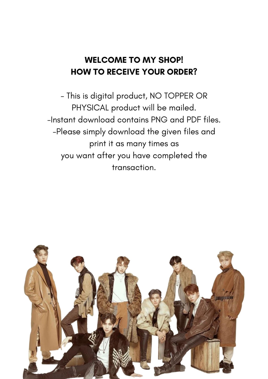 Ateez Centerpiece Ateez Cake Topper Ateez Printable Cake - Etsy