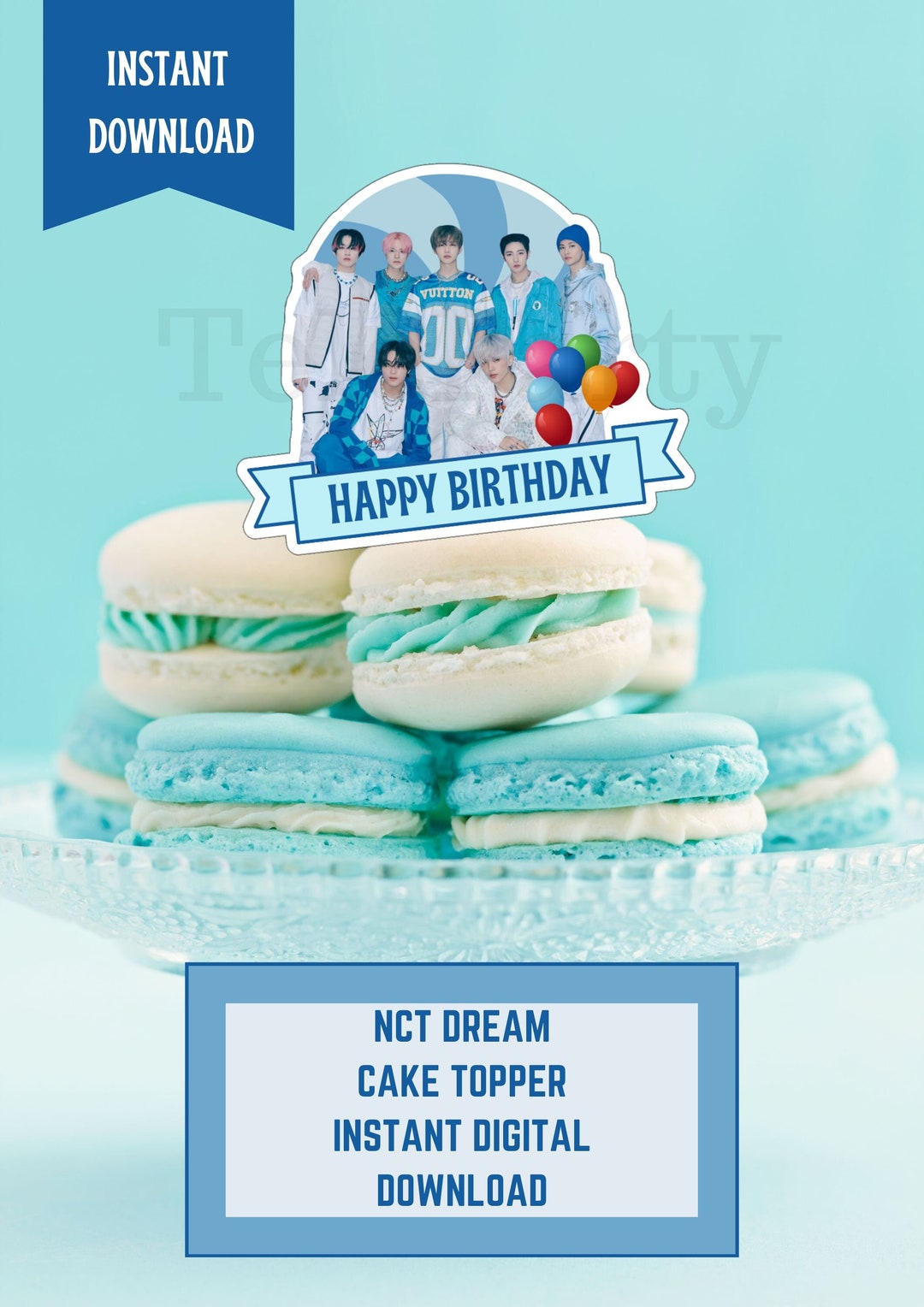 Nct Dream Centerpiece, Nct Dreamcake Topper, Nct Printable Cake Topper ...