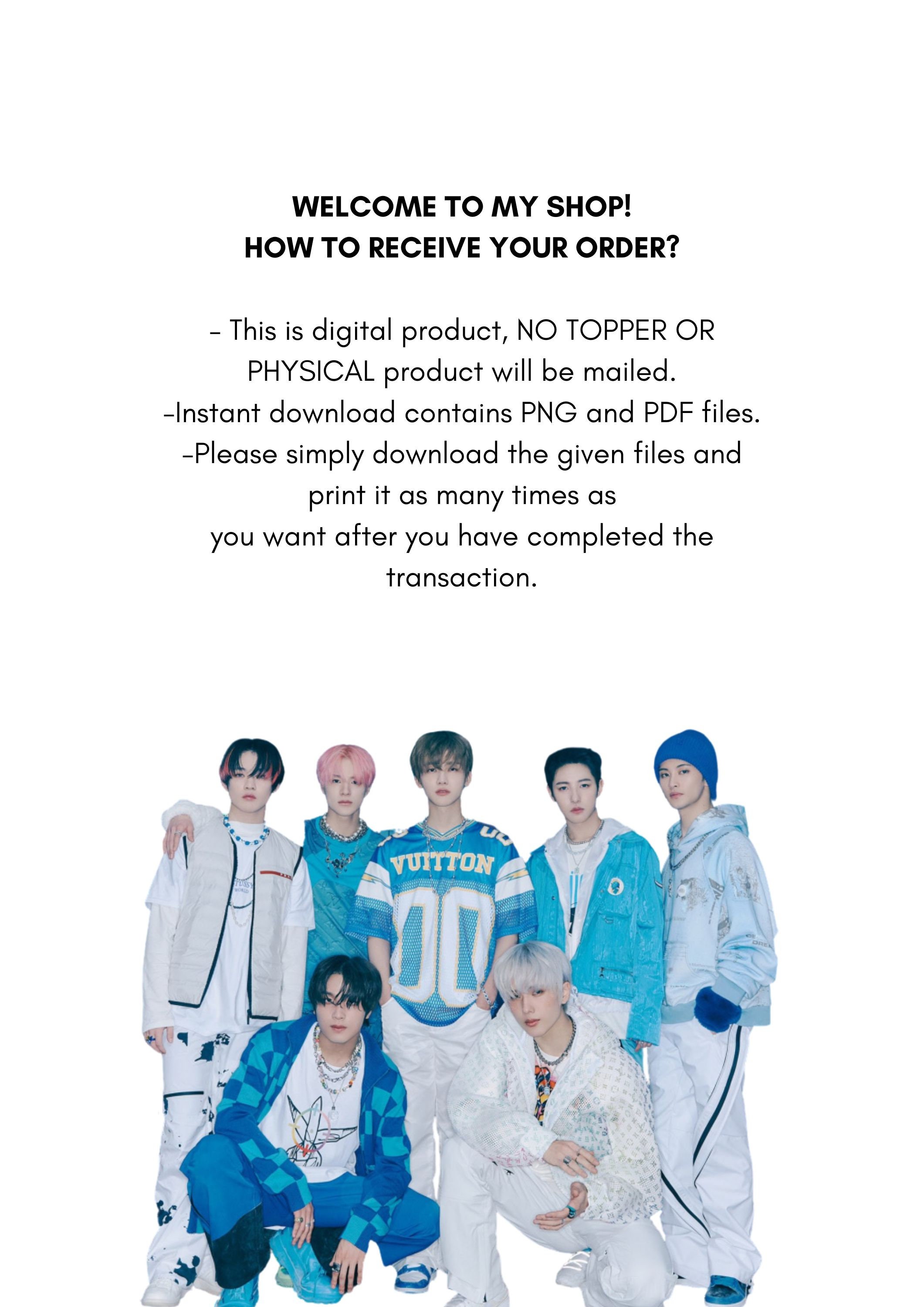 Nct Dream Centerpiece, Nct Dreamcake Topper, Nct Printable Cake Topper ...