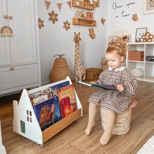 Personalized Montessori Bookshelf, Nursery Bookcase, Montessori ...