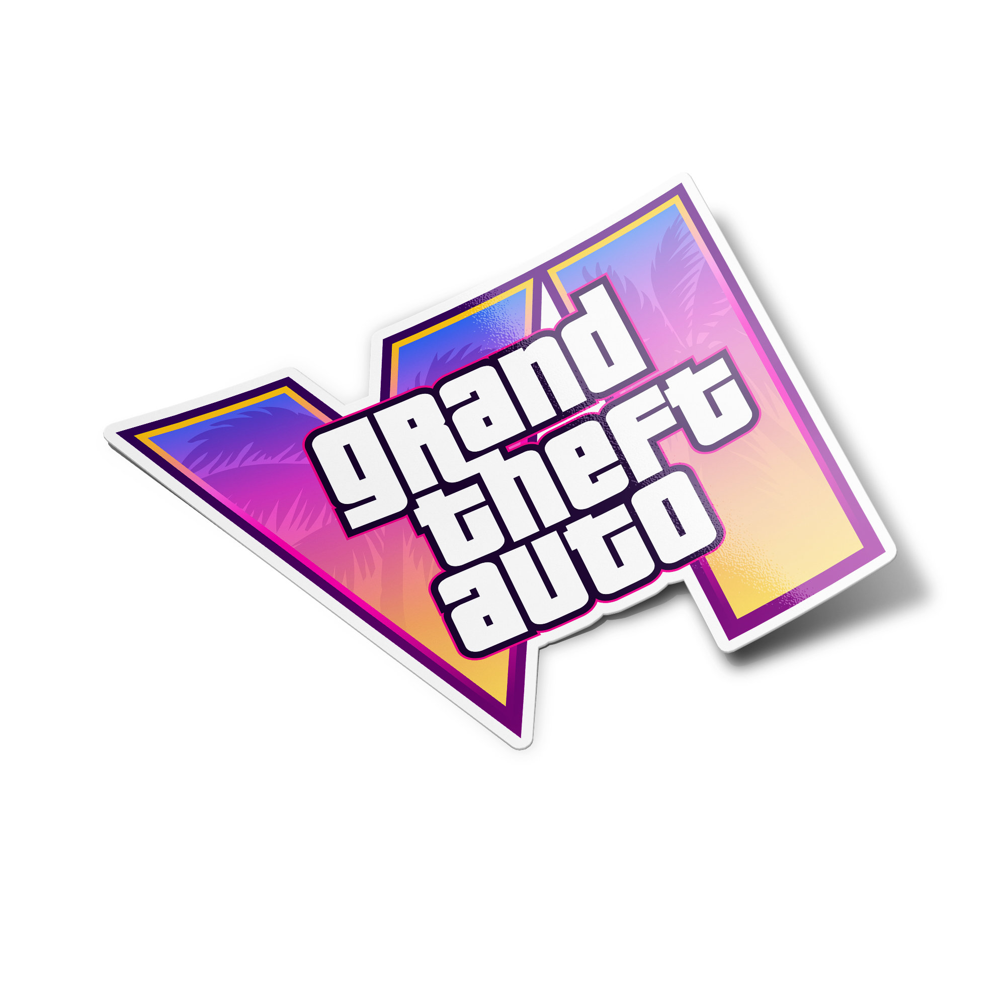 Pack STICKERS GTA 6 Logo Vinyl Cut Shape Video Game Rockstar - Etsy