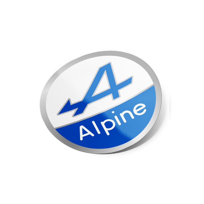 STICKERS PACK ALPINE Stickers Round Vintage Logo Car Accessory in ...