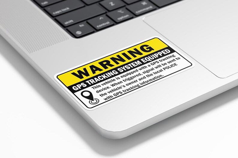 Pack STICKERS STICKERS Warning GPS Tracking System Equipped Anti-theft ...