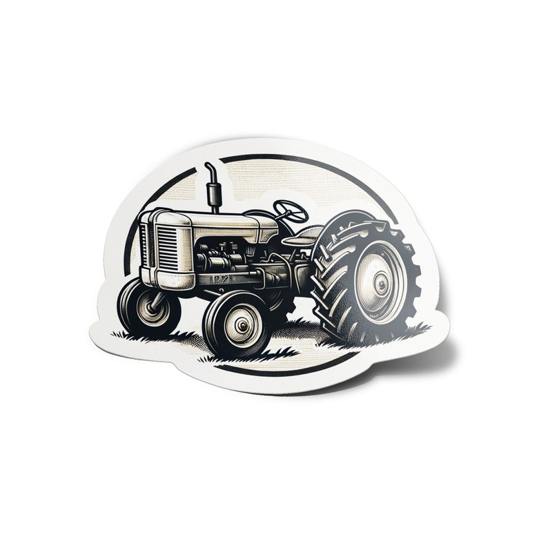 PACK STICKERS STICKERS Vintage Tractor Rustic Illustration Amateurs ...