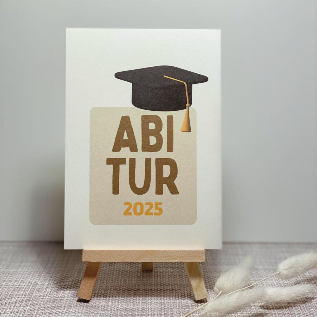 Abitur Card 2025 Congratulations Card abitur 2025 Card for the ...