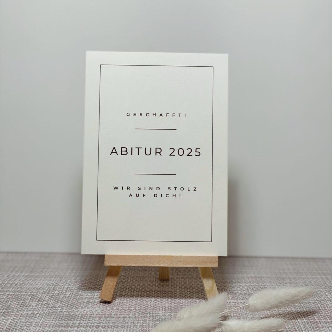 Abitur Card 2025 Congratulations Card abitur 2025 Card for the ...