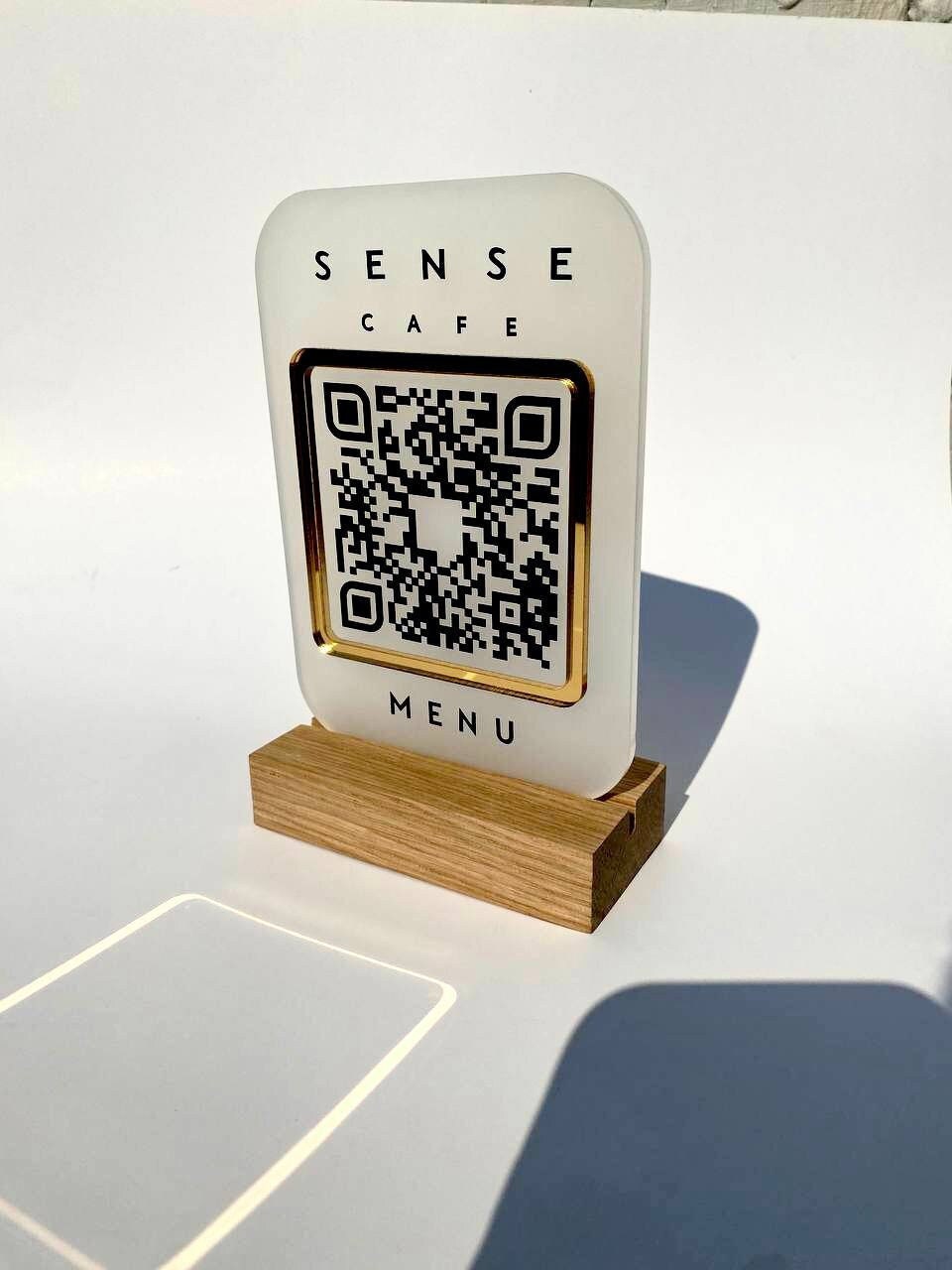 Menu QR Code Sign for Business Social Media Sign QR Code Sign Instagram ...
