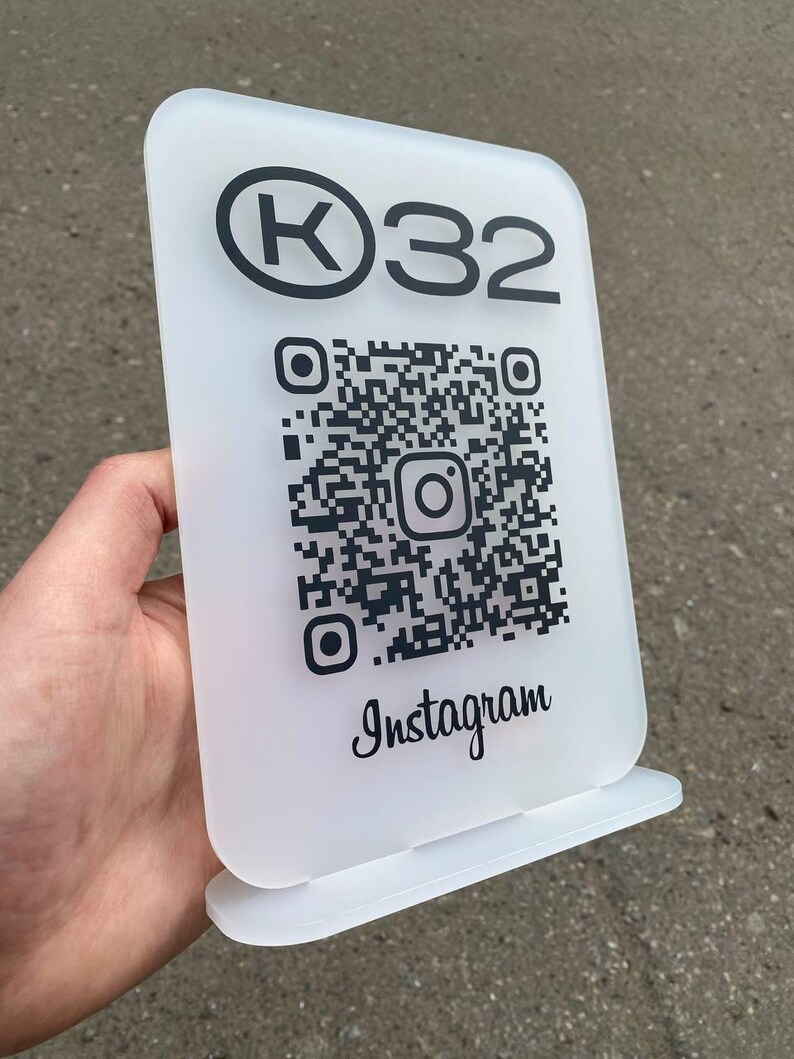 Mini QR Code Sign for Business – Wi-fi, Payments, 2GIS, Social Media ...