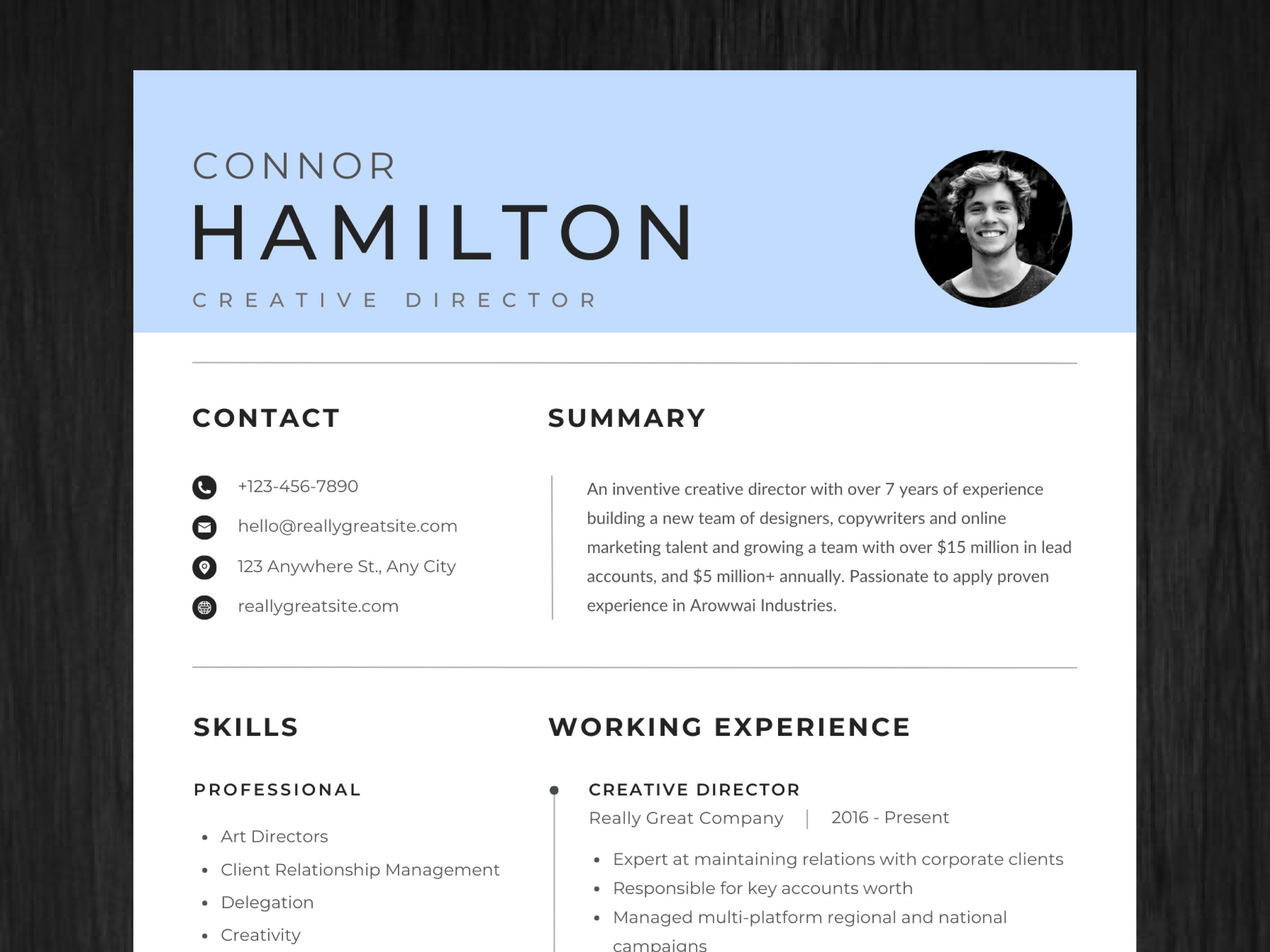 Template CV Word, Word Document, Changeable CV, Cover Letter, Aesthetic ...