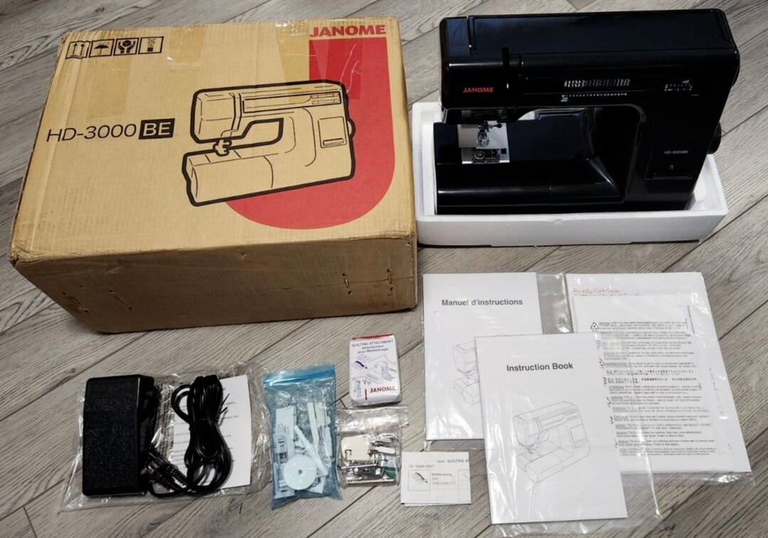 Janome HD3000BE Black Edition Heavy Duty Sewing Machine New - Etsy