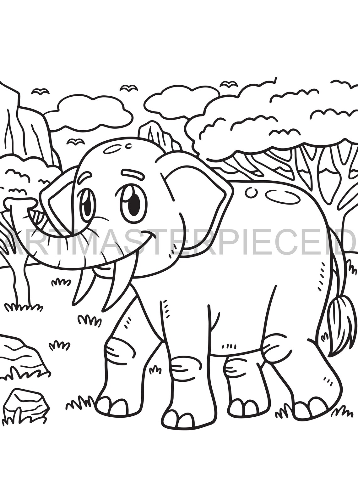 Animal Colouring Printable Pages Digital Download Kids - Etsy