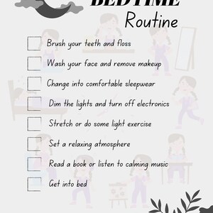 Kids Daily School Checklist Schedule Printable, Editable Chore Chart ...