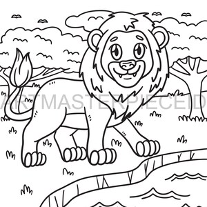 Animal Colouring Printable Pages, Digital Download, Kids Activity ...