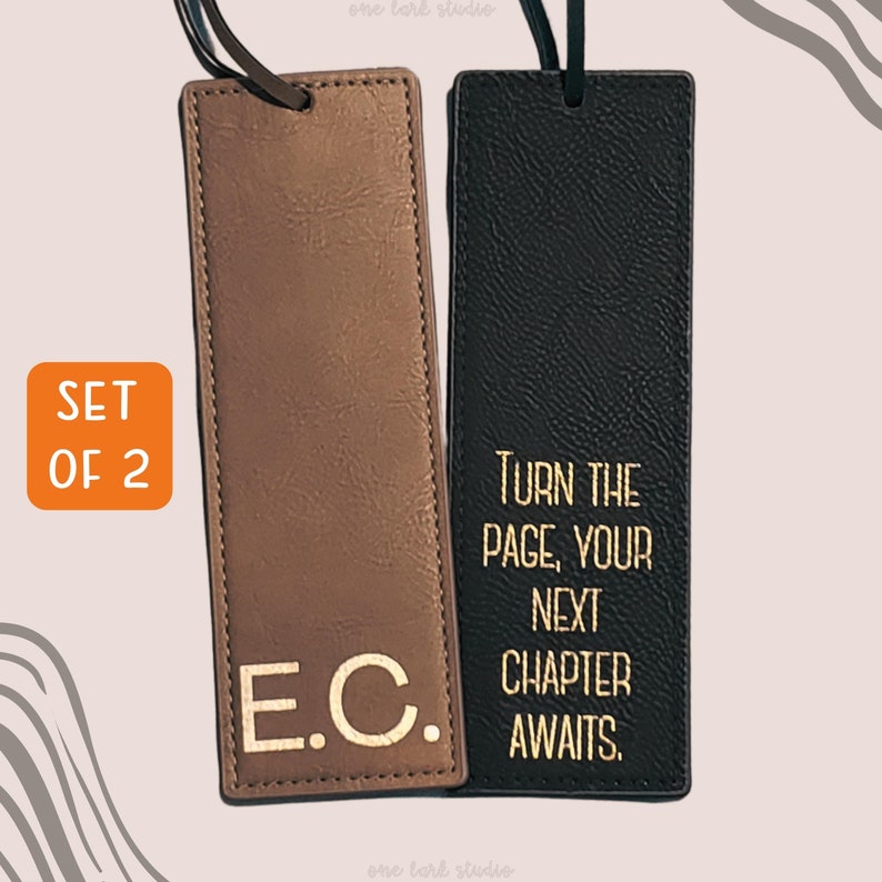 Personalized Bookmark, Custom Leather Bookmark, Custom Bookmark ...