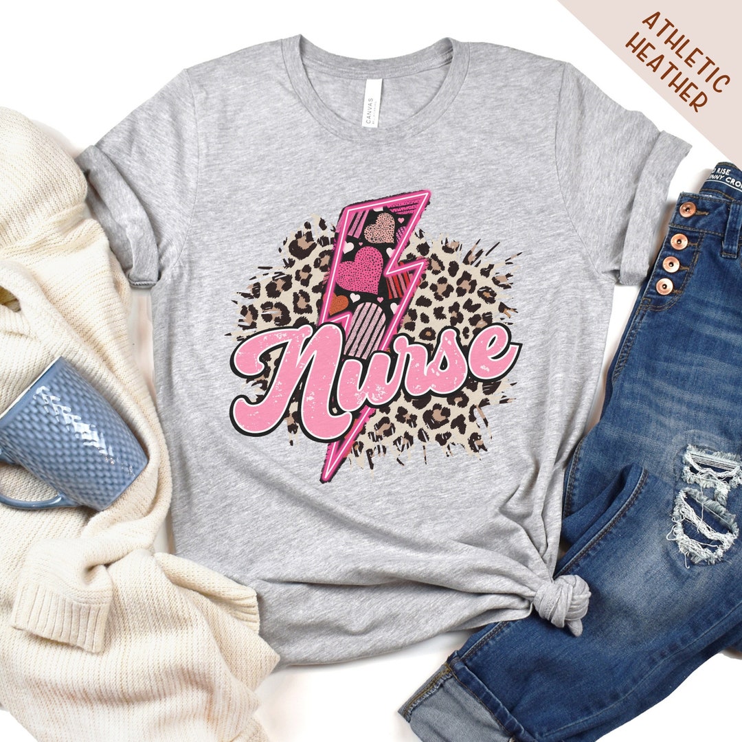 Nurse Cheetah Shirt, Nurse Leopard Shirt, Leopard Nurse Life, RN Case ...