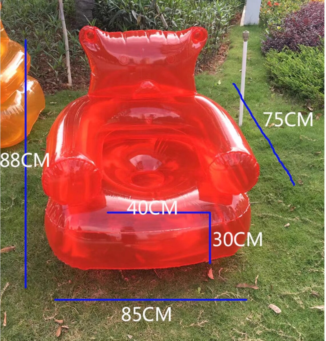 Gummy Bear Inflatable Sofa Cute Chair Lazy Sofa Sleeping Bag Home, Yard ...