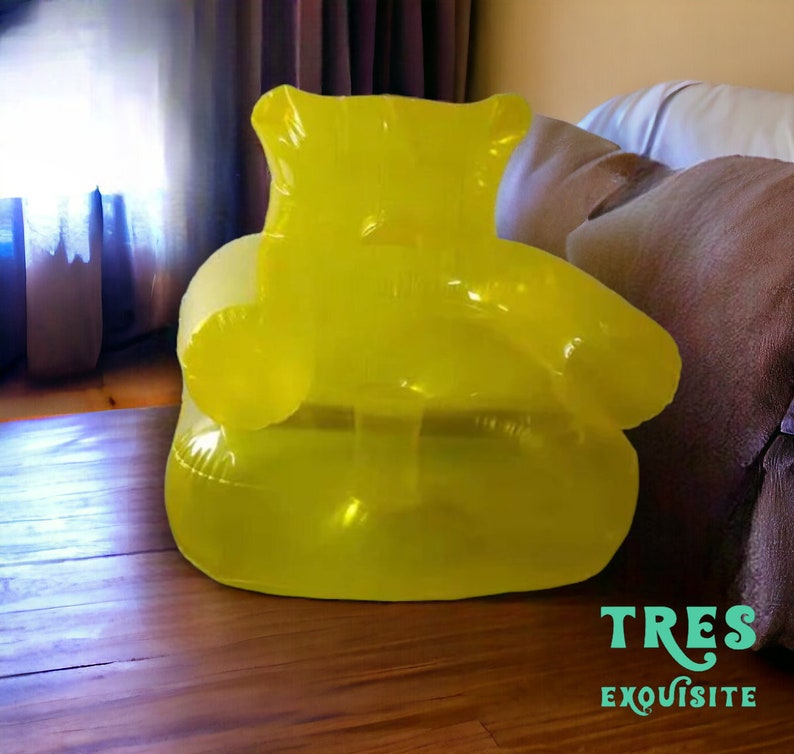 Gummy Bear Inflatable Sofa Cute Chair Lazy Sofa Sleeping Bag Home, Yard ...