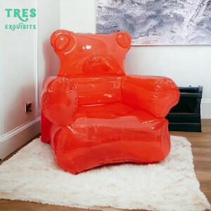 Gummy Bear Inflatable Sofa Cute Chair Lazy Sofa Sleeping Bag Home, Yard ...