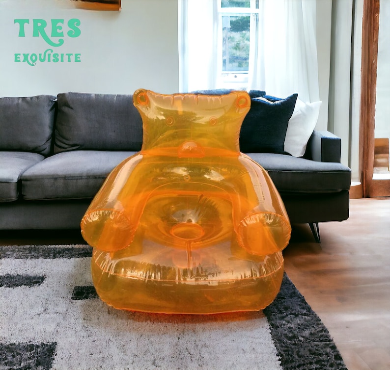 Gummy Bear Inflatable Sofa Cute Chair Lazy Sofa Sleeping Bag Home, Yard ...