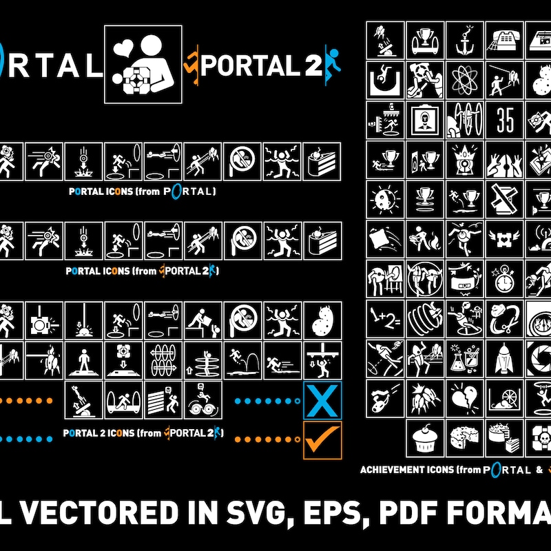 Portal Stickers Pack - Etsy