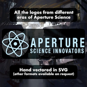 Aperture Science, Aperture Laboratories, Wheatley Laboratories Logos ...